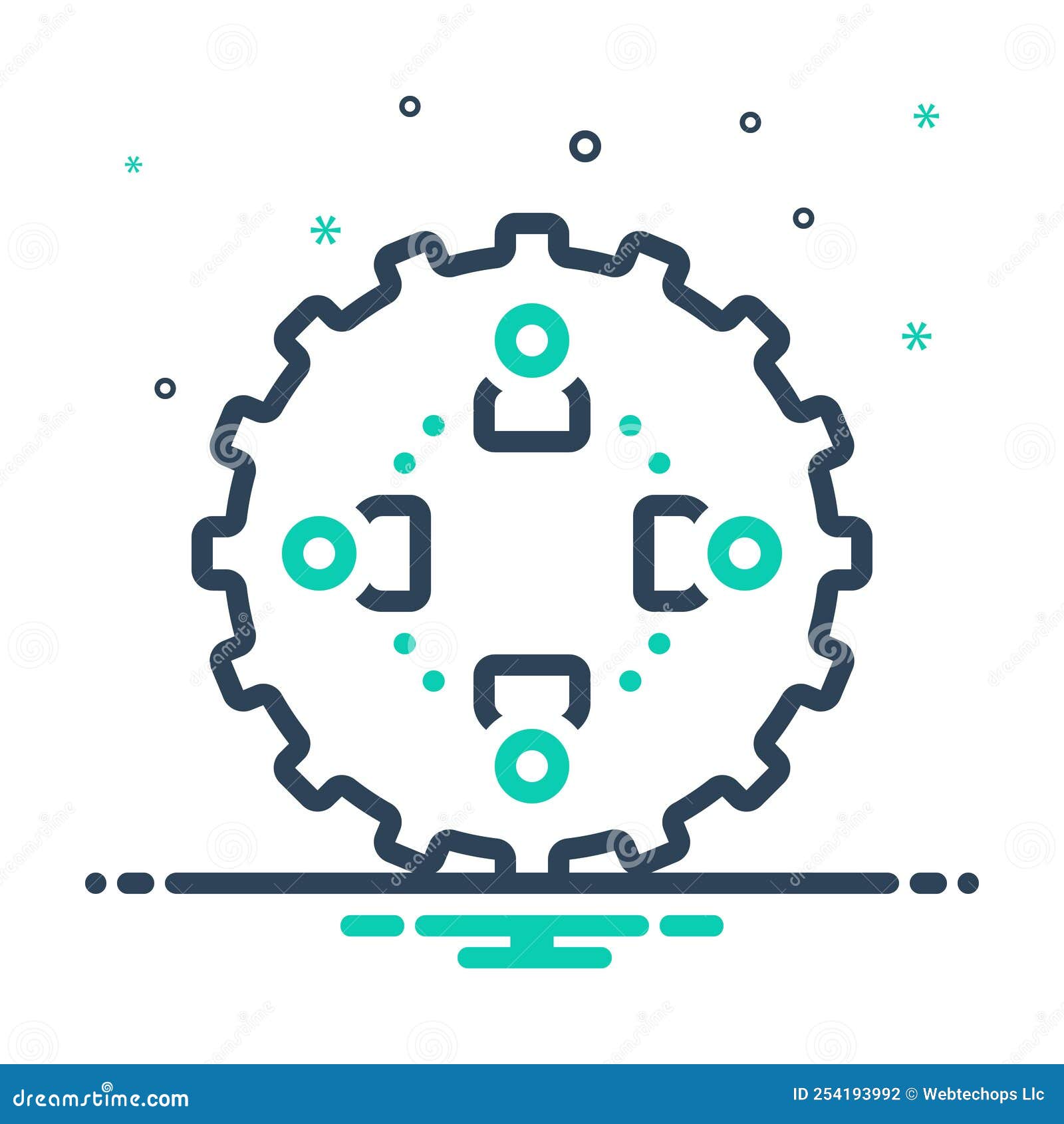 Mix Icon for Collaboration, Copartnership and Partnership Stock ...