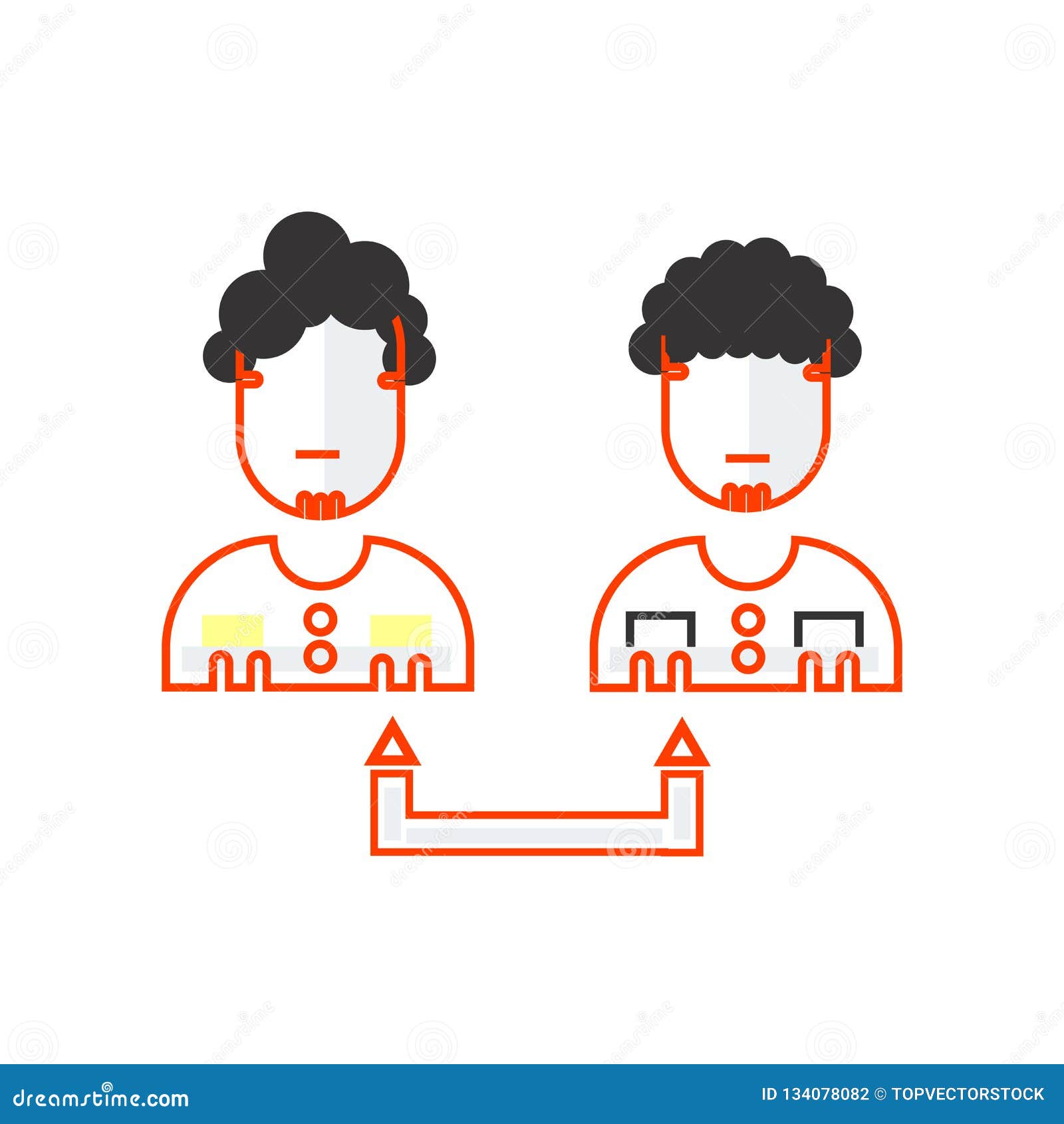 Collaboration Icon Vector Sign and Symbol Isolated on White Background ...