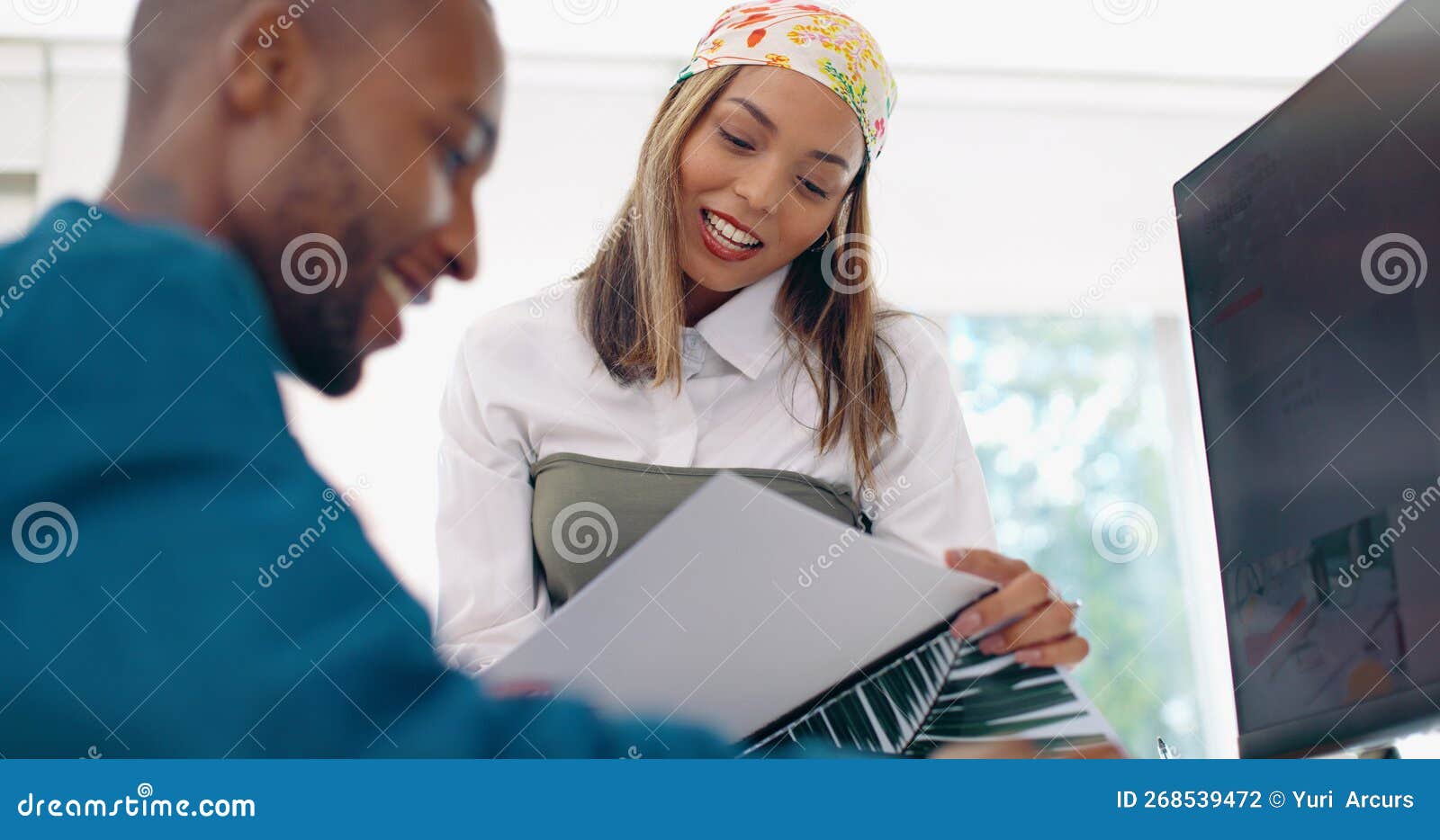 Collaboration, Planning and Laughing with a Business Team Working on a ...