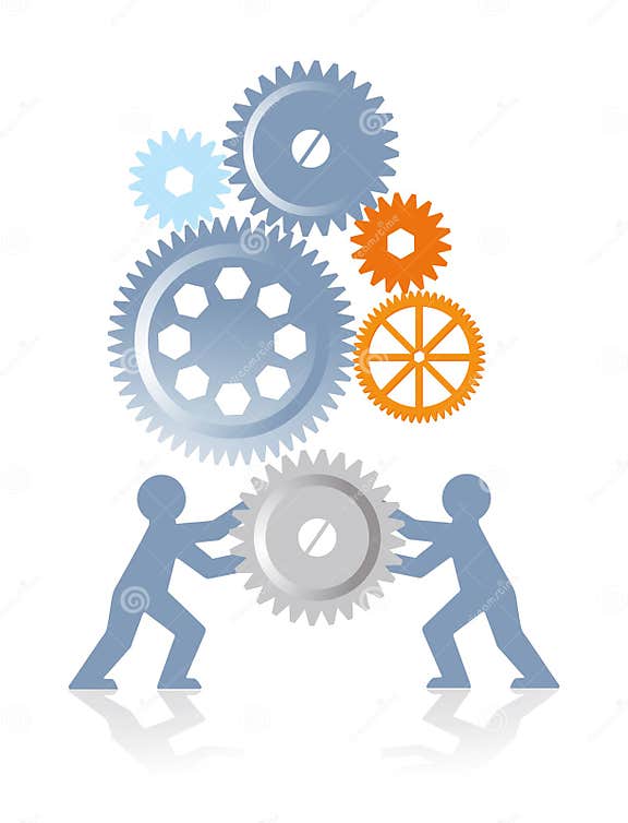 Collaboration and power stock vector. Illustration of working - 29088381