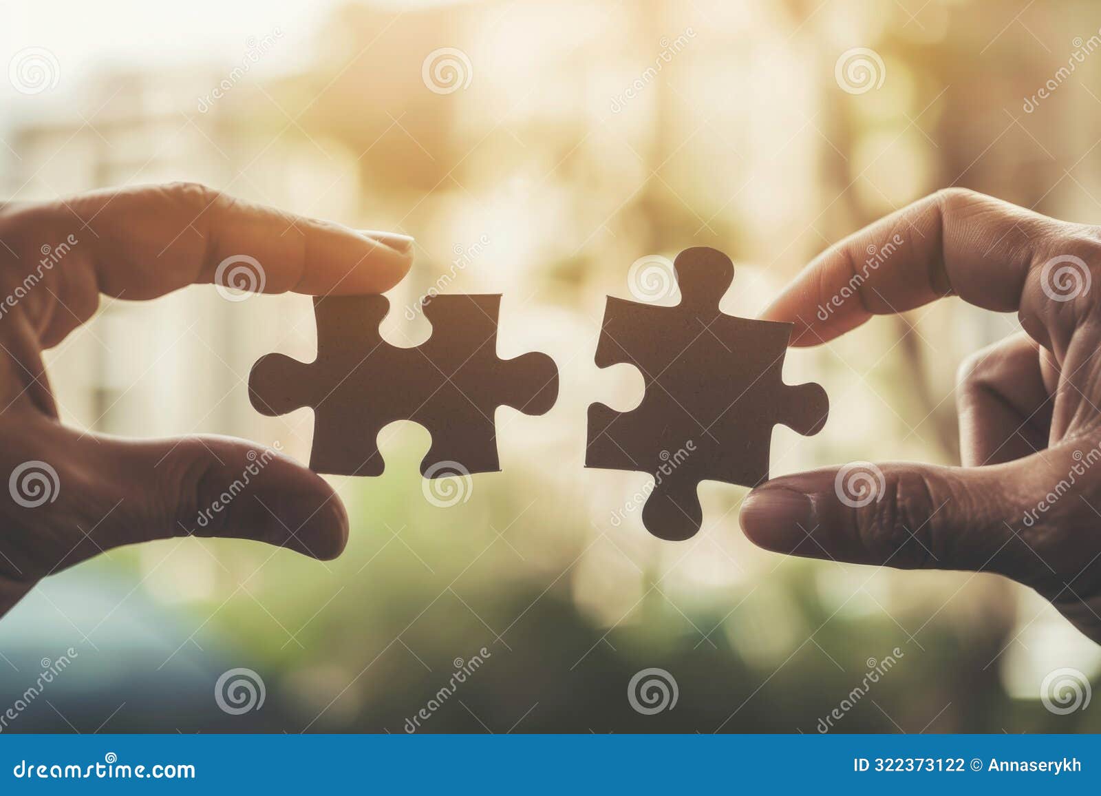 Collaboration and Problem-Solving Concept: Hands Holding Puzzle Pieces ...