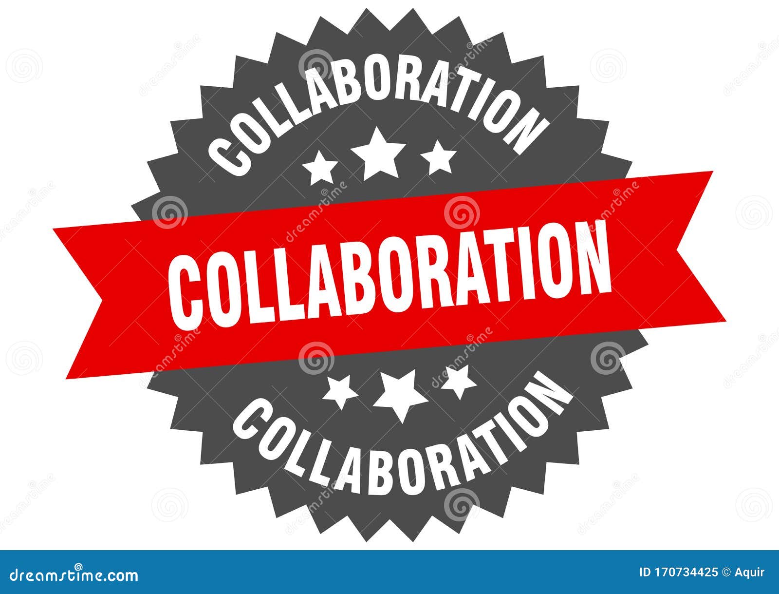 Collaboration Sign. Collaboration Circular Band Label. Collaboration ...