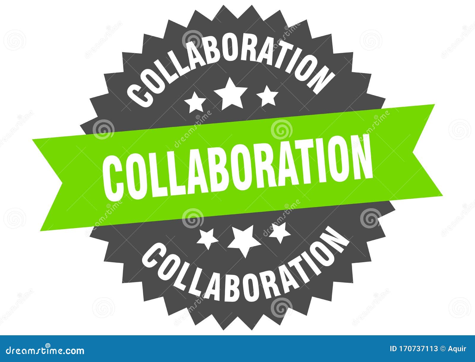 Collaboration Sign. Collaboration Circular Band Label. Collaboration ...