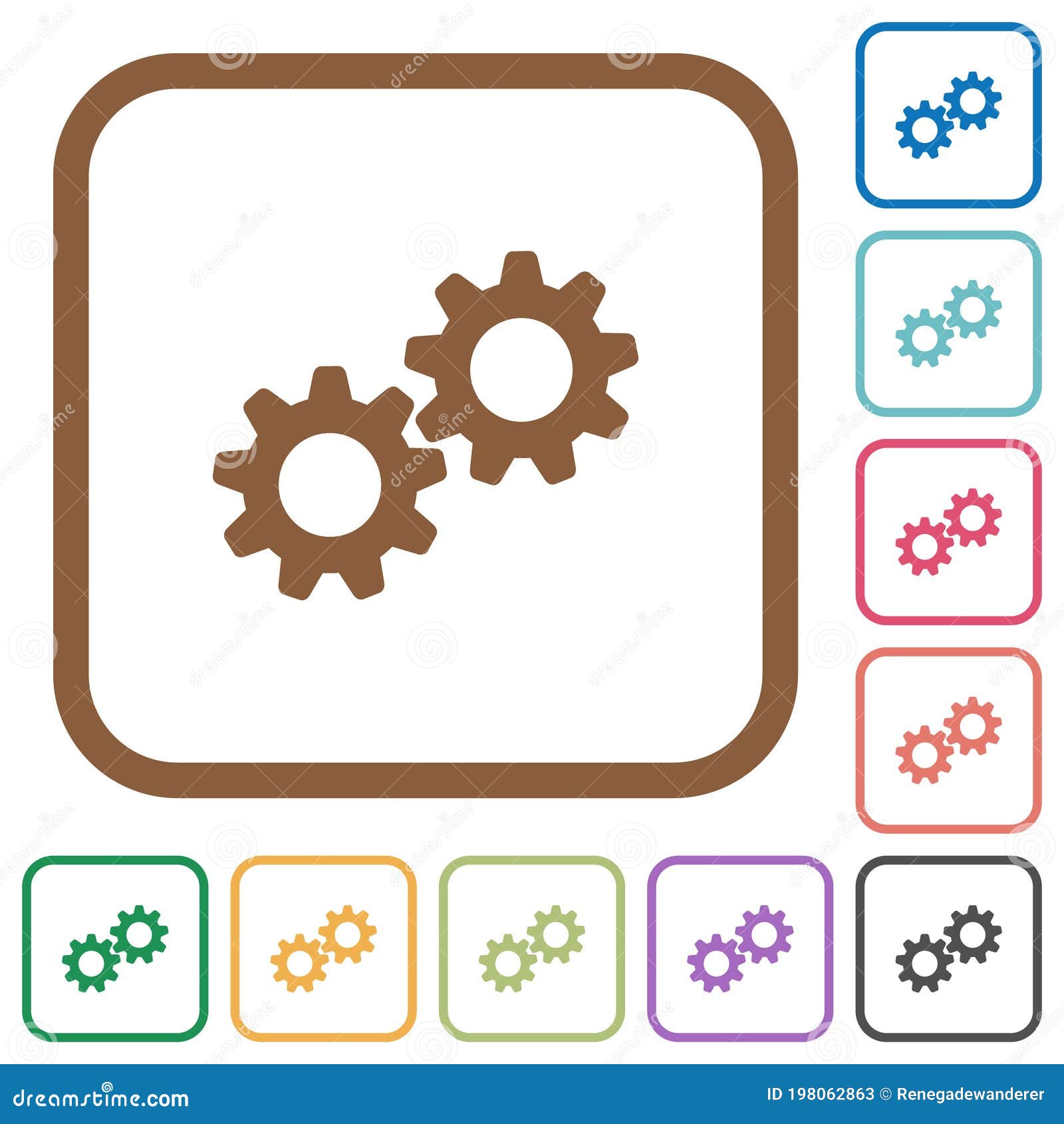 Collaboration simple icons stock vector. Illustration of combined ...