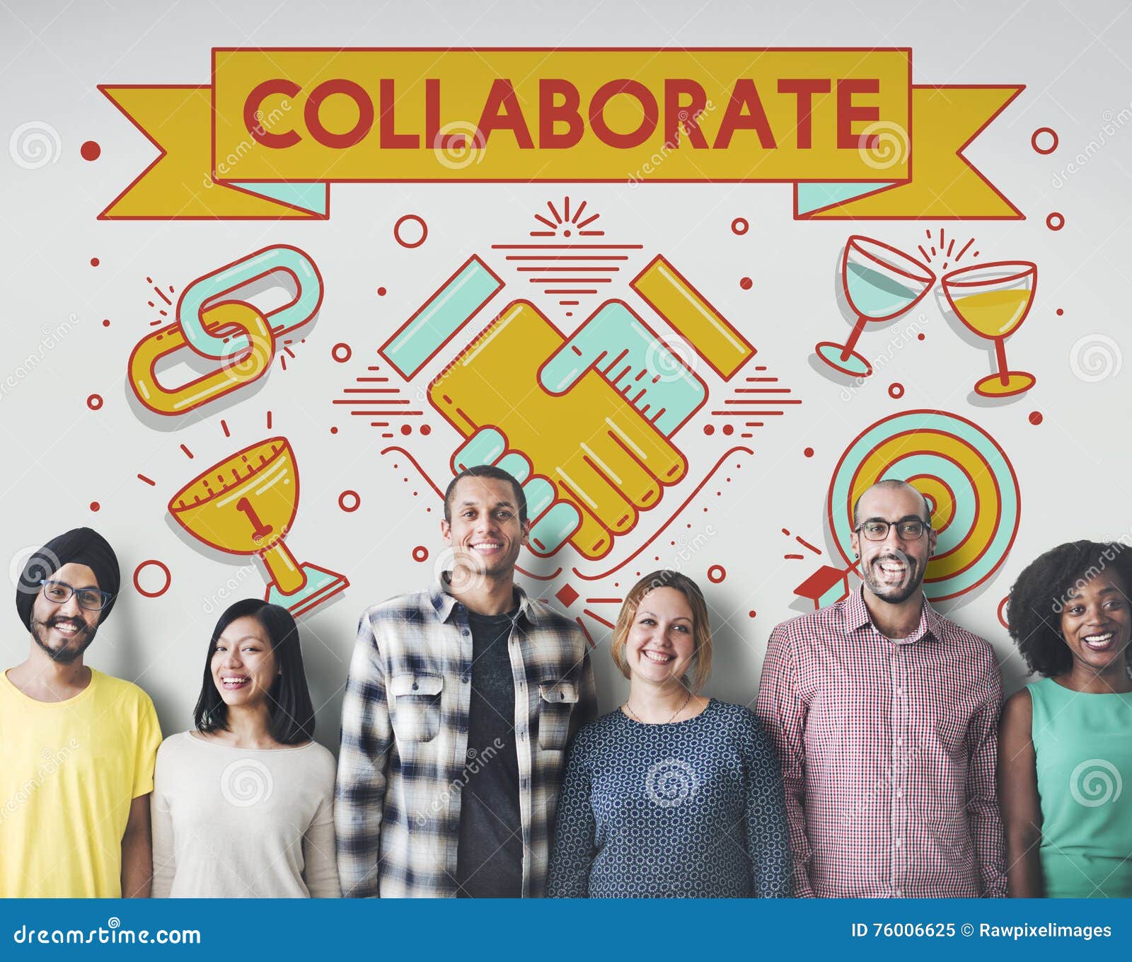 Collaboration Solution Partnership Cooperation Concept Stock Image ...