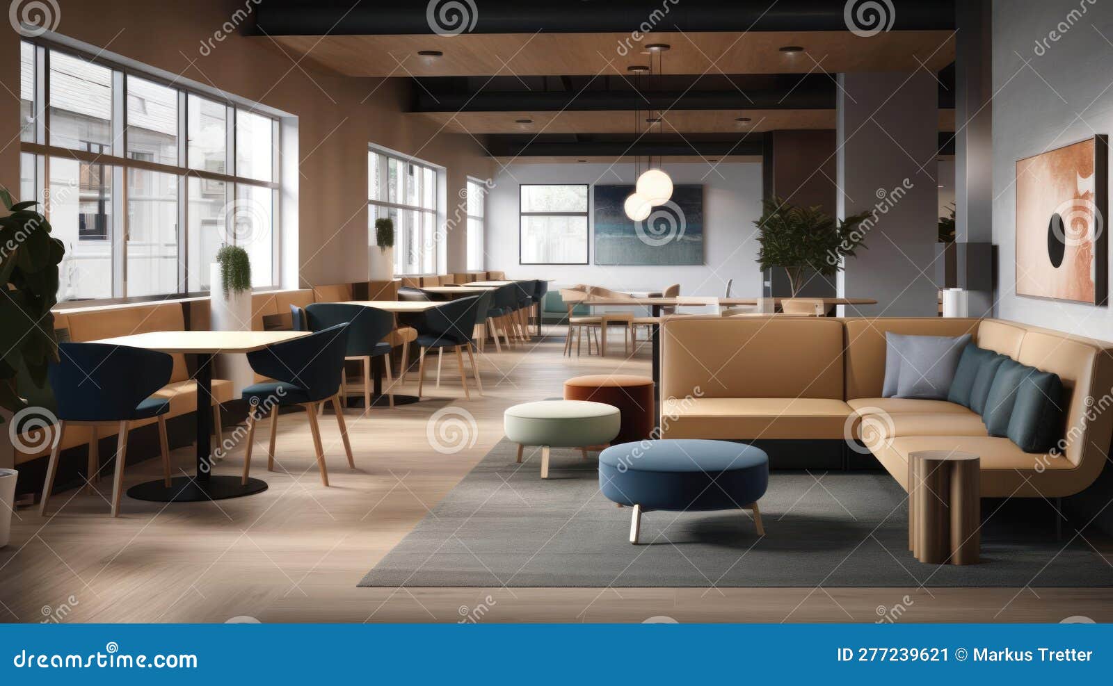 A Sleek and Modern Collaboration Space with a Mix of Formal and ...