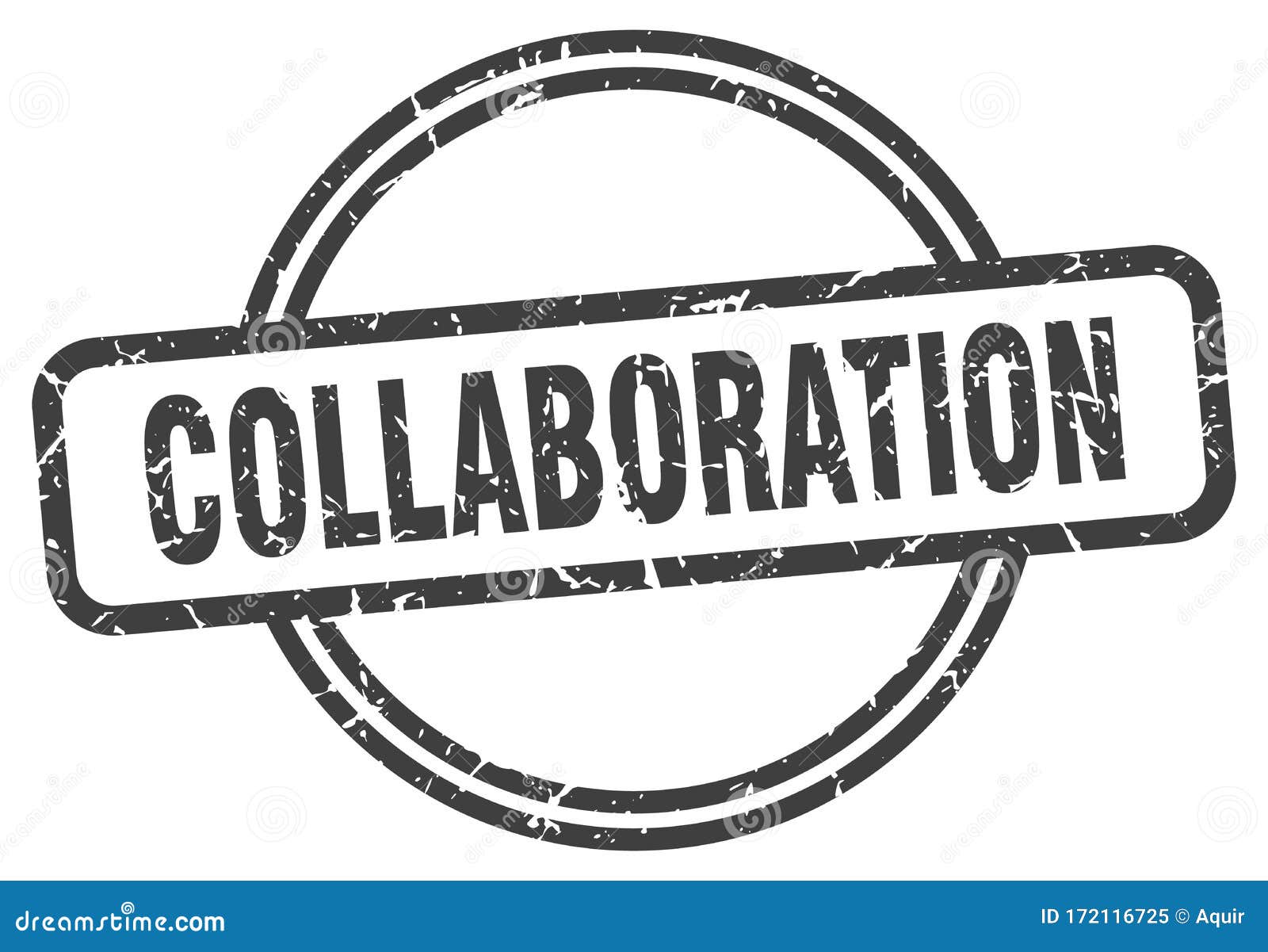 Collaboration Stamp. Collaboration Round Grunge Sign Stock Vector ...