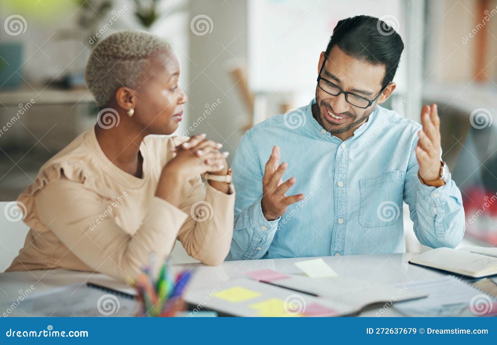 Collaboration, Strategy or Meeting with a Business Team Talking about ...