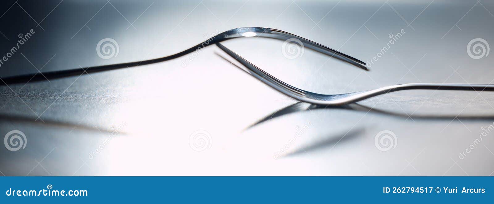 Collaboration, Teamwork and Balance with Two Fork Utensils Together in ...