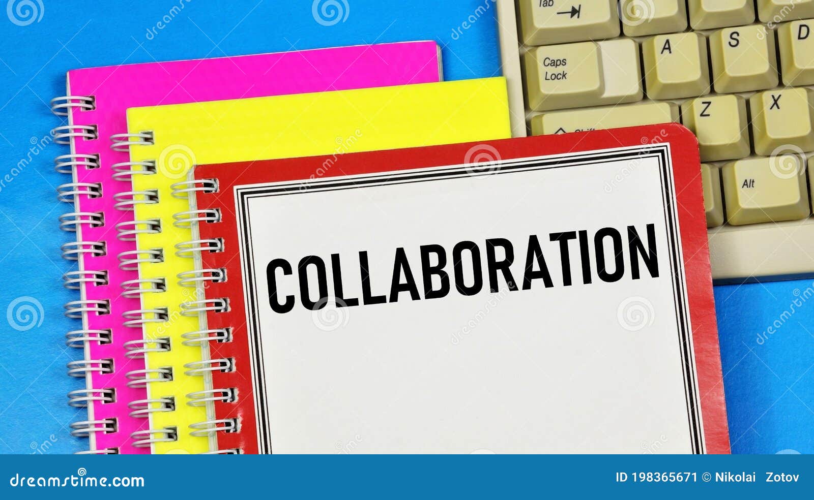 Collaboration - a Text Inscription on the Planning Notepad, an ...