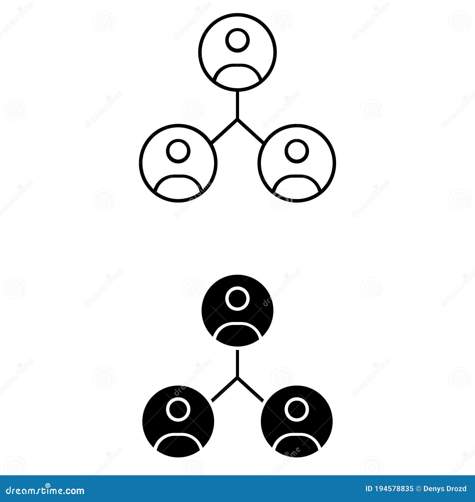 Collaboration Vector Icon Set. Communication Illustration Sign ...