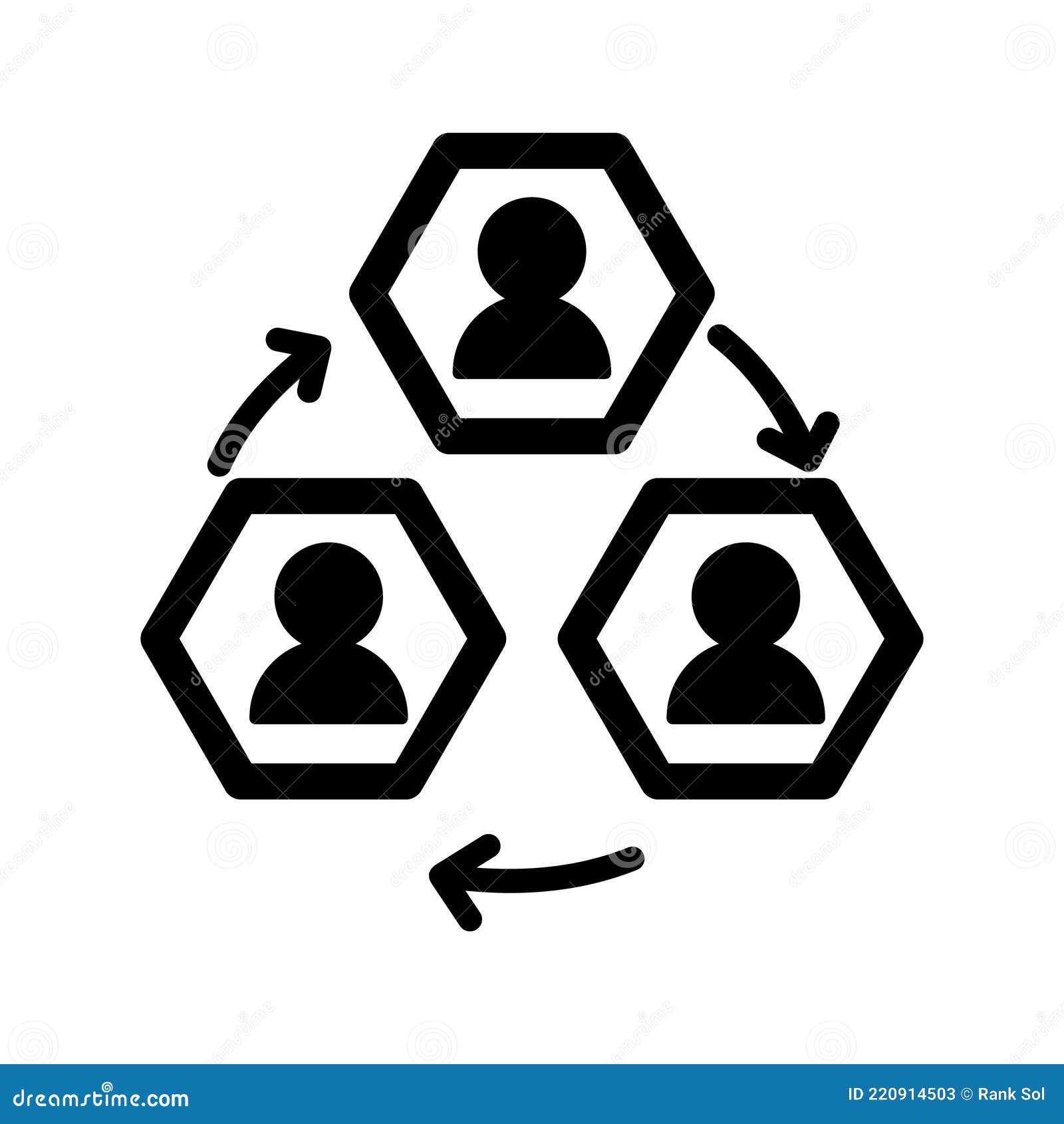 Collaboration Vector Icon Which Can Easily Modify or Edit Stock Vector ...