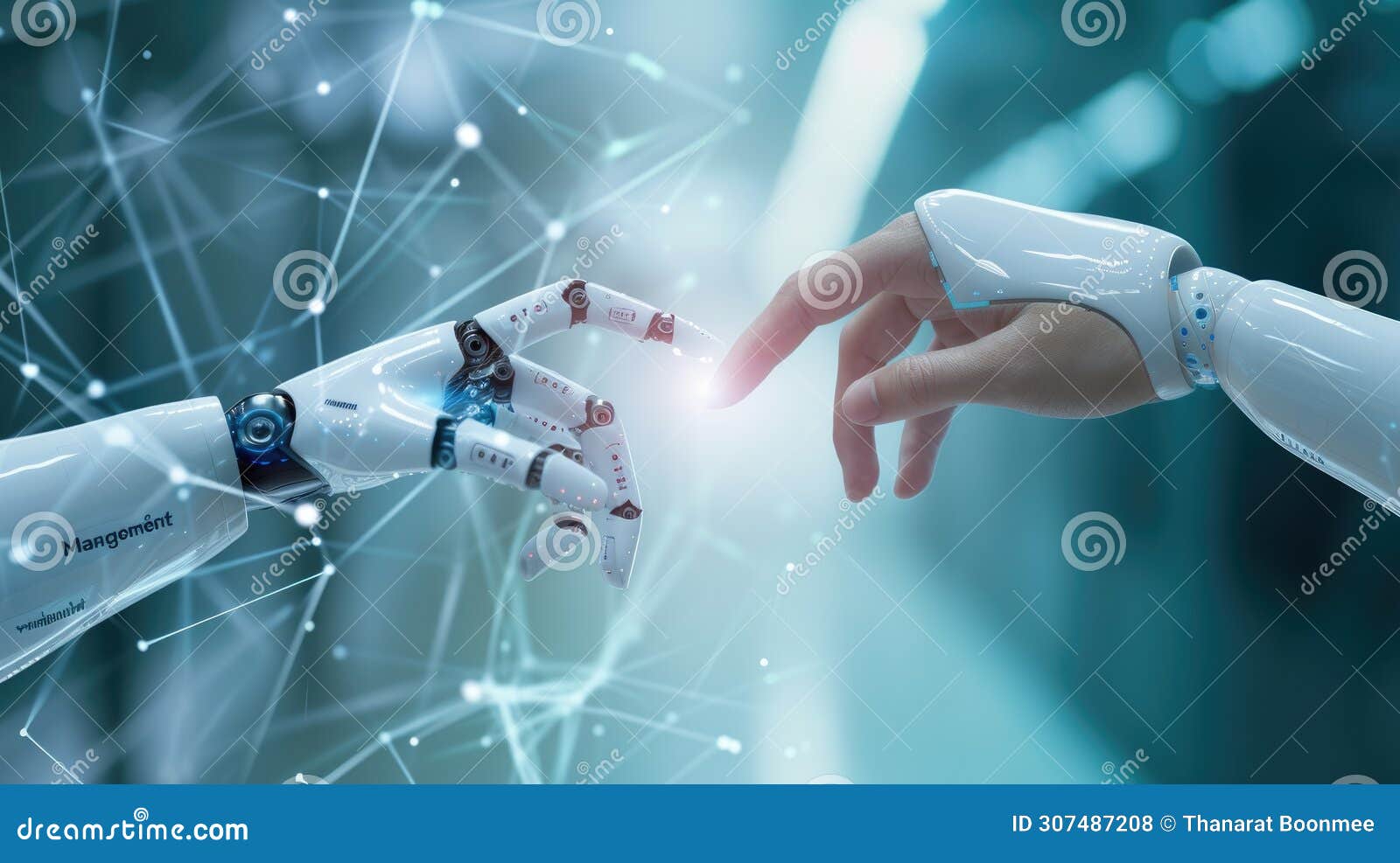 Collaboration Where Robots and Humans Touch Hands on a Network, Ai ...