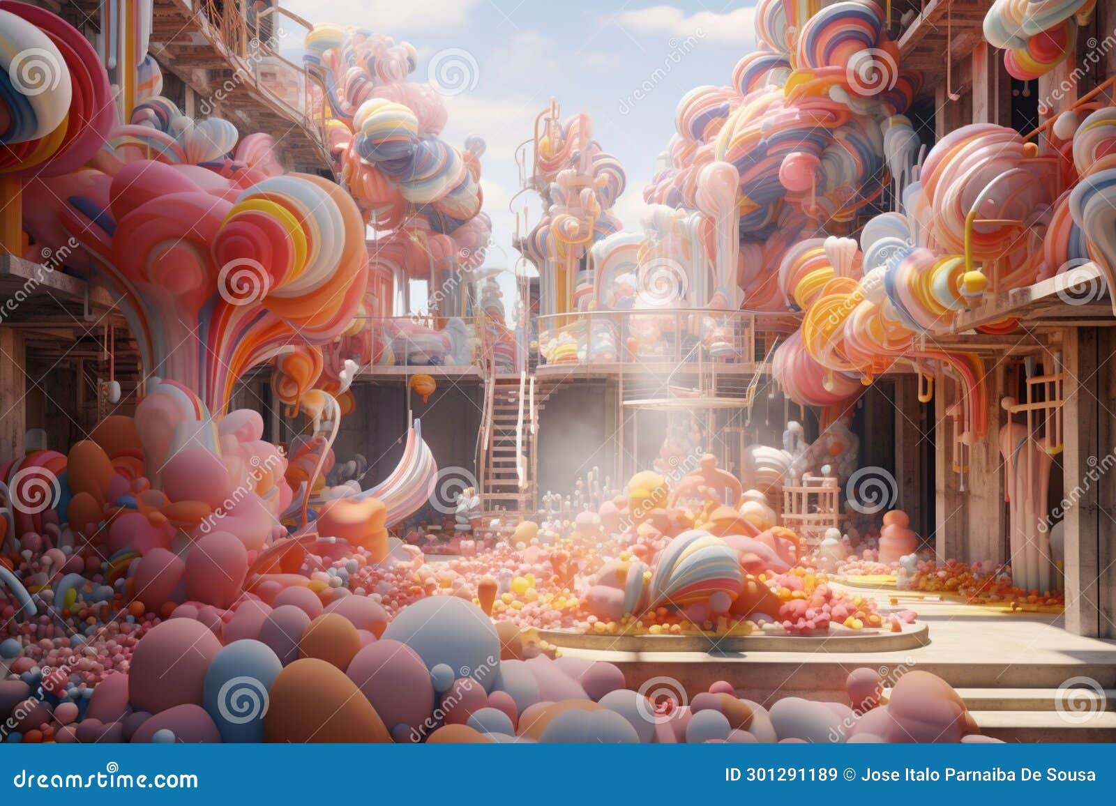 Collaborative Art Installations Created by Stock Illustration ...