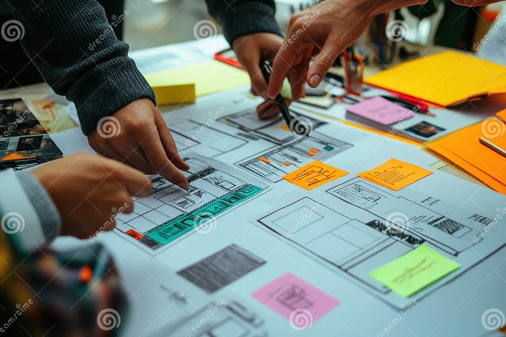 Collaborative Brainstorming Over Architectural Blueprints and Creative ...