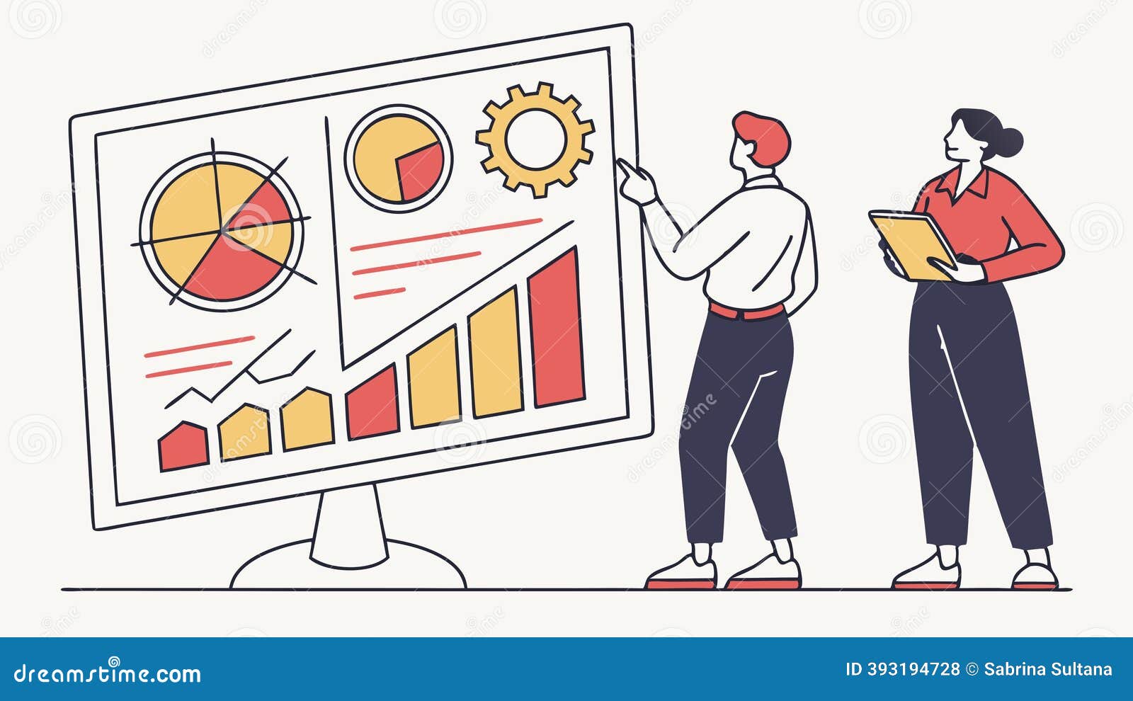Data Interpretation Line Icons Collection. Analysis, Extraction, Interference, Correlation ...
