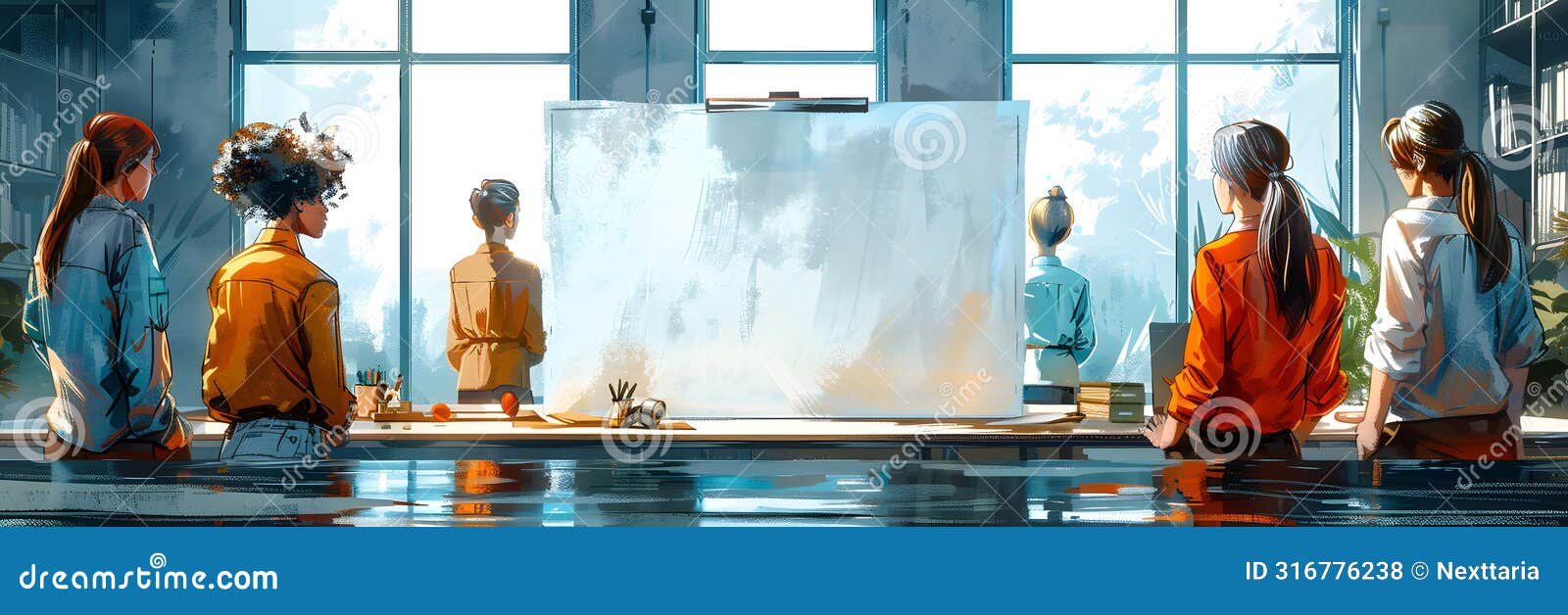 Collaborative Business Team Brainstorming and Idea Generation Stock ...