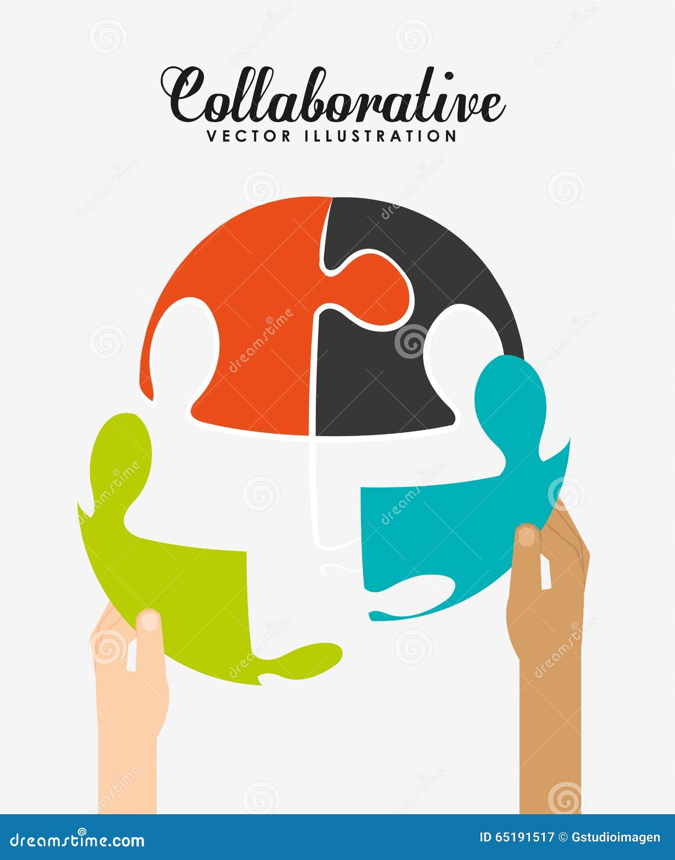 Collaborative Concept Design Stock Illustration - Illustration of color ...