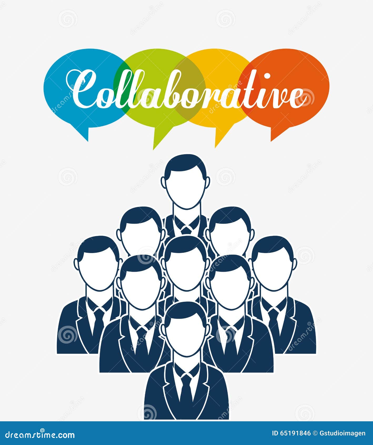 Collaborative Concept Design Stock Illustration - Illustration of ...