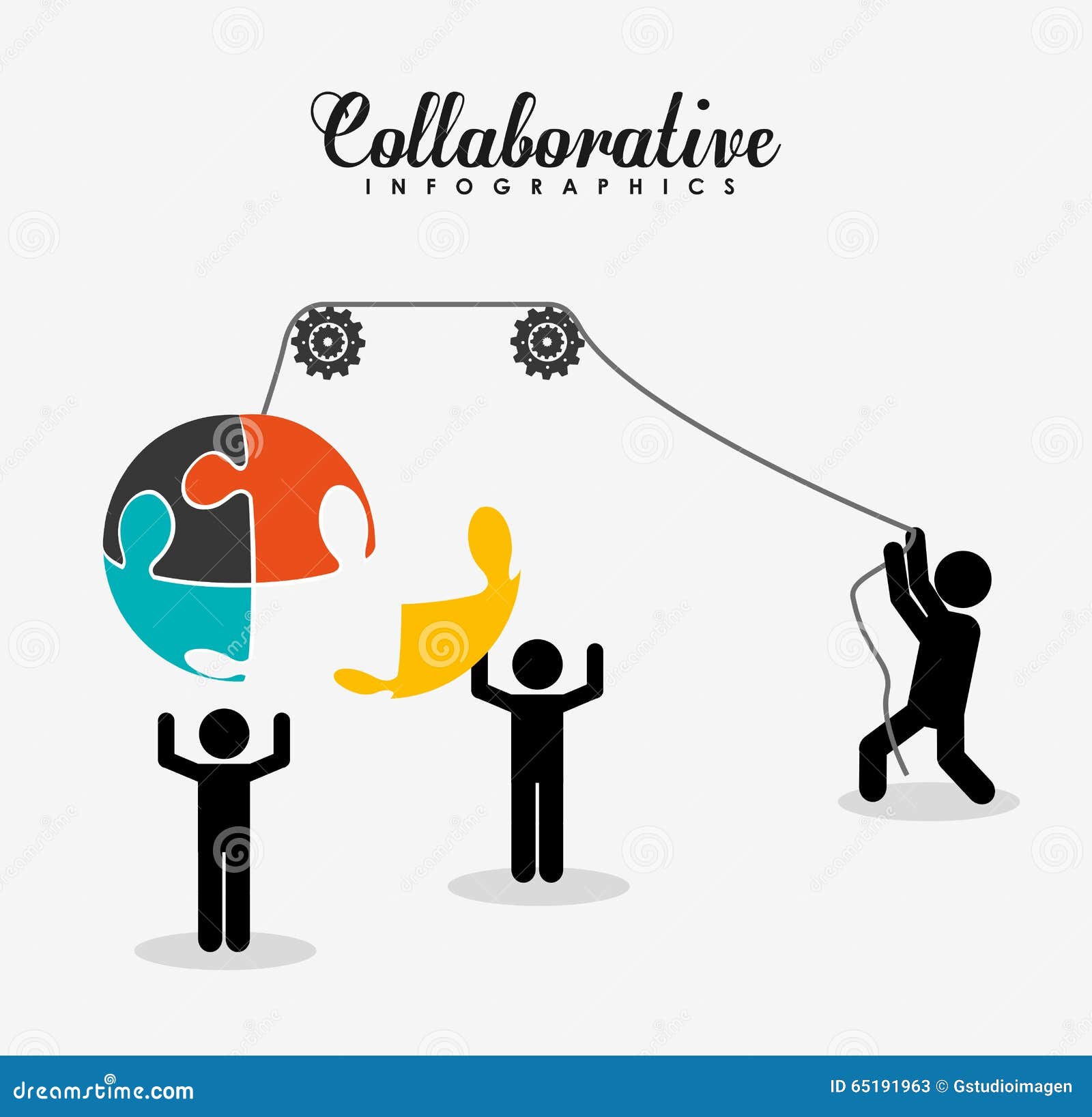 Collaborative Concept Design Stock Illustration - Illustration of ...
