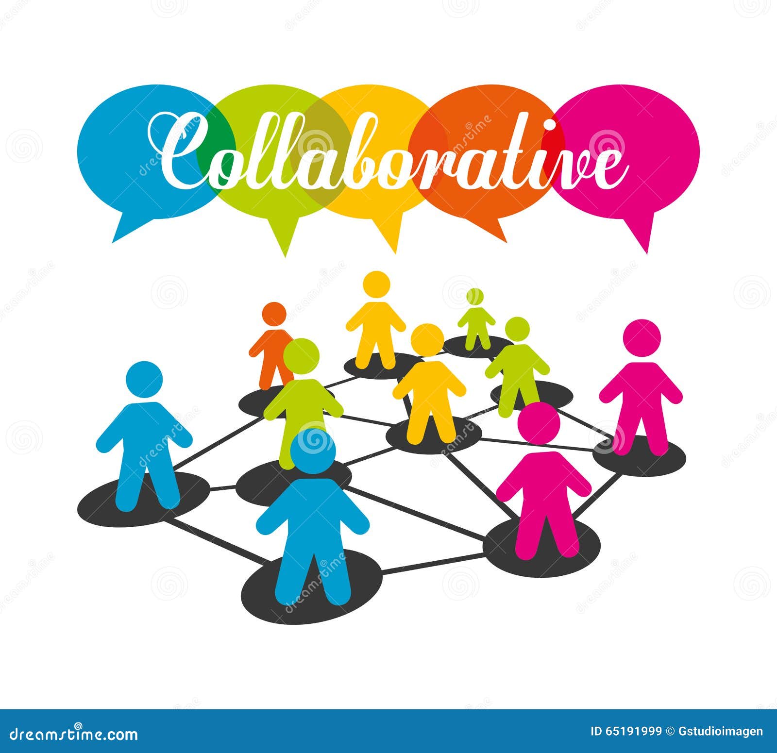 Collaborative Concept Design Stock Illustration - Illustration of ...