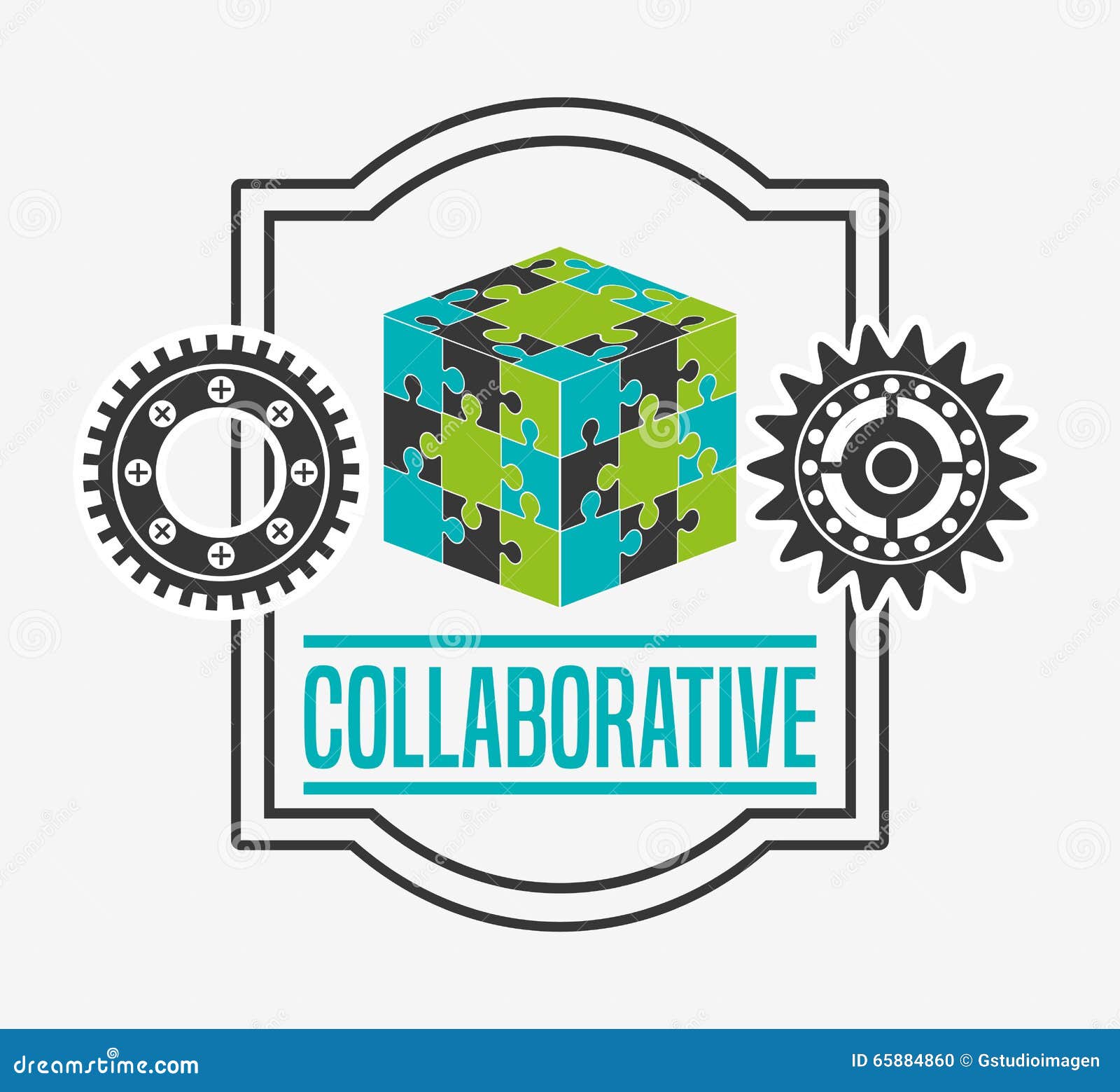 Collaborative Concept Design Stock Vector - Illustration of vector ...