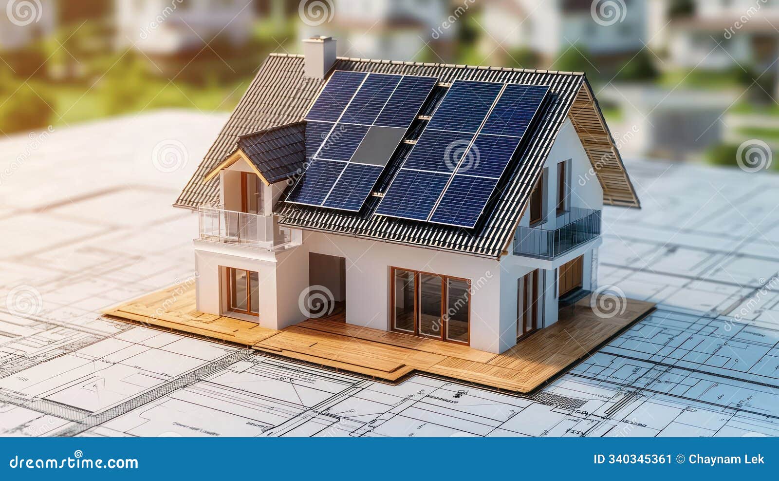 Collaborative Design for Solar-Ready Homes Stock Illustration ...