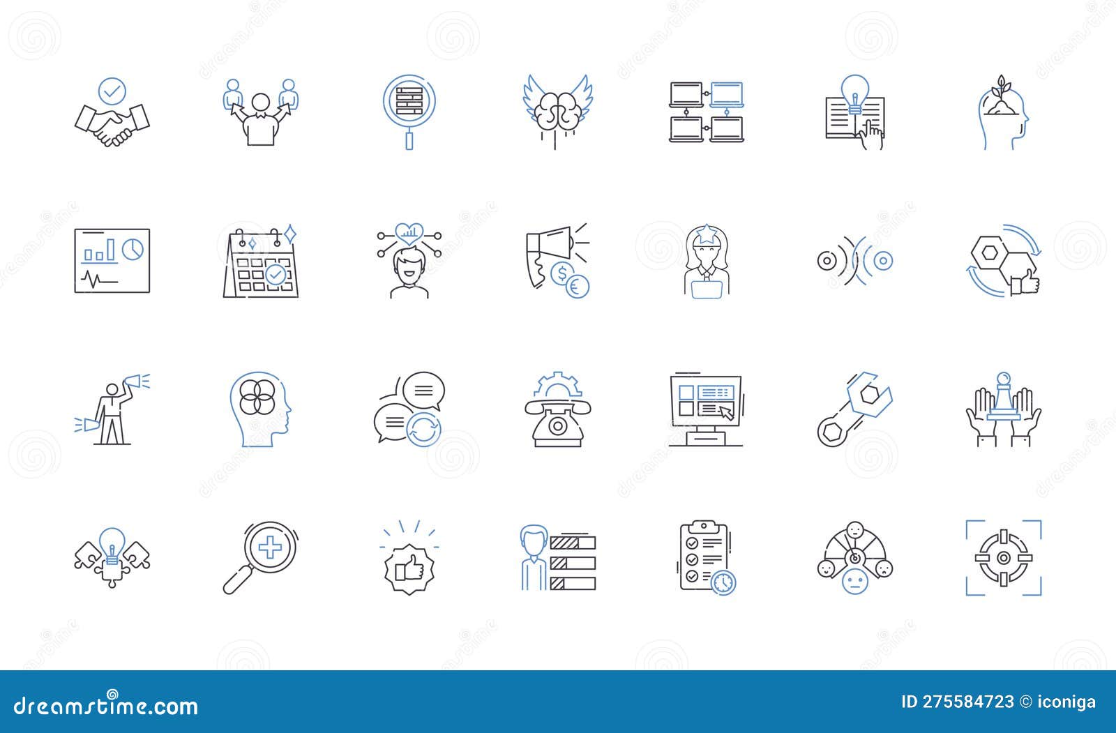 Collaborative Effort Line Icons Collection. Synergy, Partnership ... Collaborative Effort Line Icons Collection. Synergy, Partnership ...