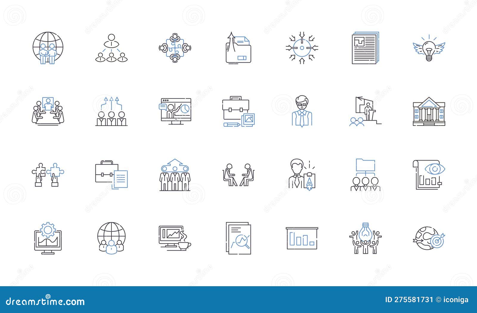 Collaborative Effort Line Icons Collection. Synergy, Partnership ... Collaborative Effort Line Icons Collection. Synergy, Partnership ...