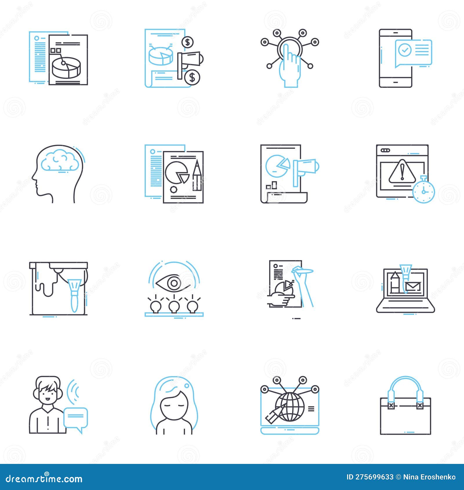 Collaborative Effort Line Icons Collection. Synergy, Partnership ... Collaborative Effort Line Icons Collection. Synergy, Partnership ...
