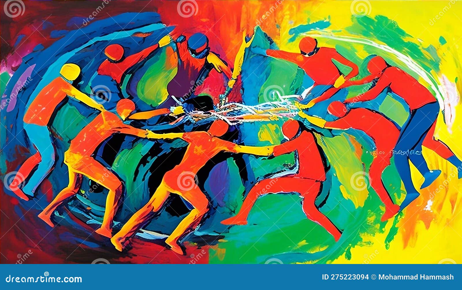 Collaborative Efforts: Abstract Expressionism Artwork, Made with ...