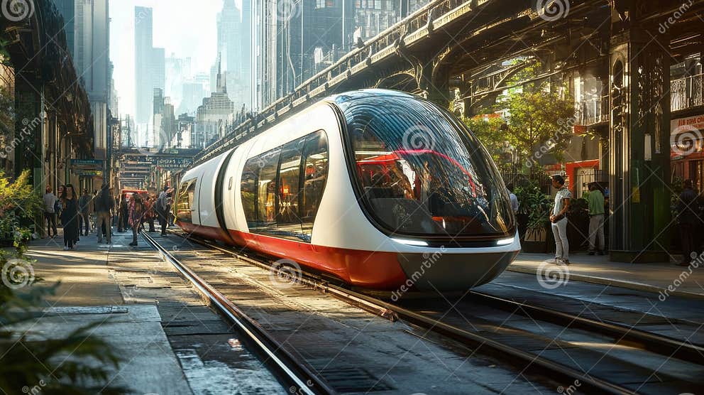 Collaborative Futuristic Projects Innovating Smart Urban Mobility Stock ...