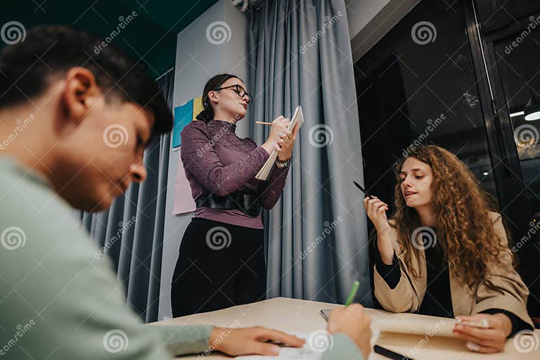 Collaborative Group Study Session with Focused College Students ...