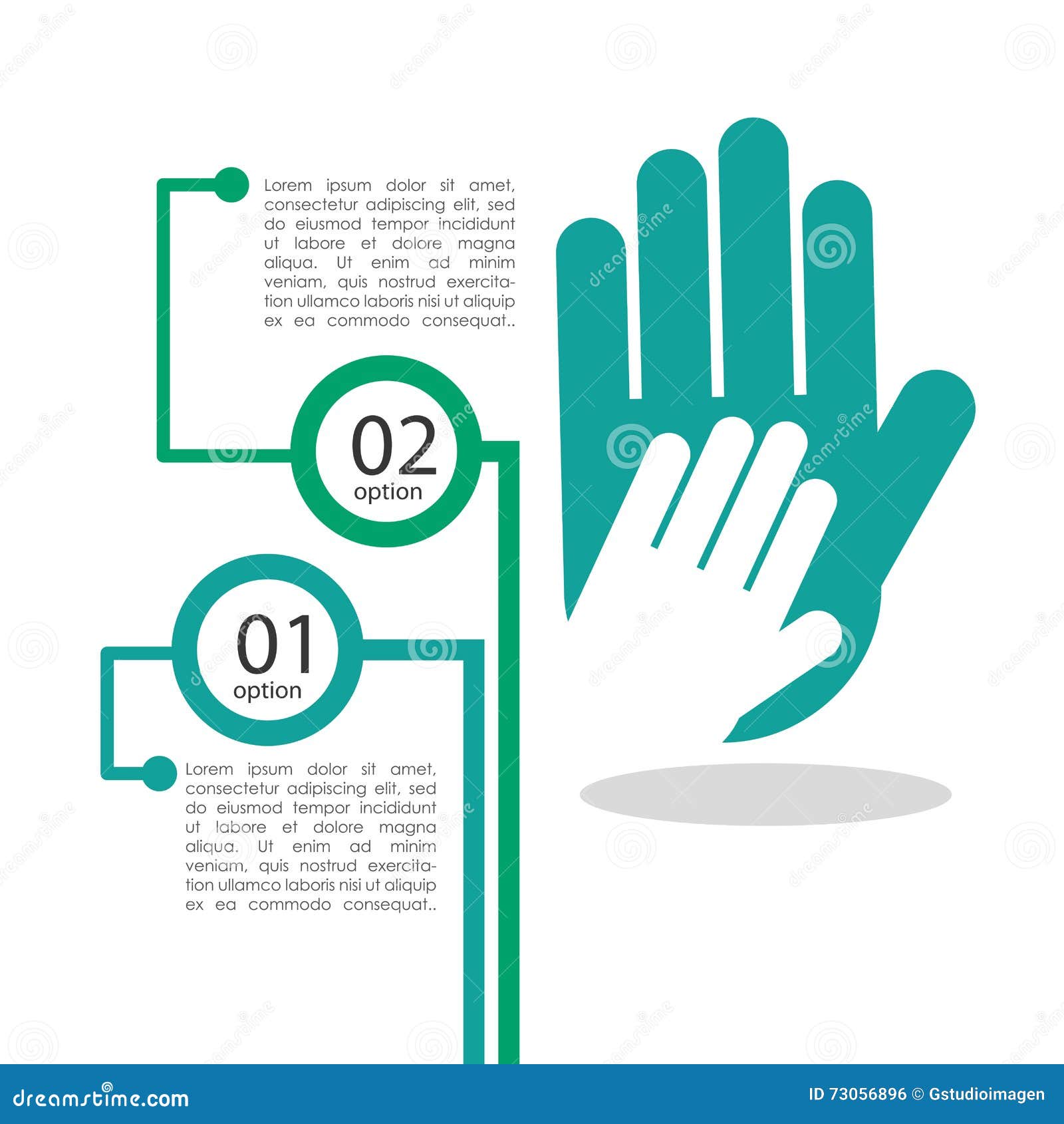 Collaborative hands design stock illustration. Illustration of hand ...