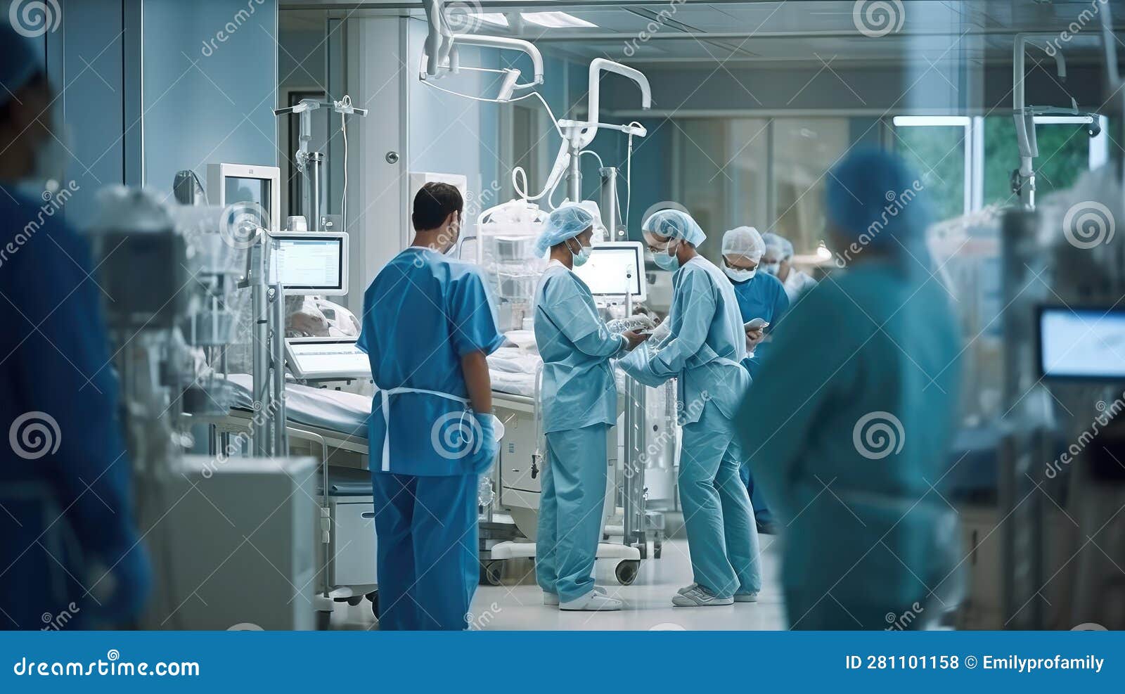 Collaborative Healthcare: Teamwork in Hospital Environment Stock ...