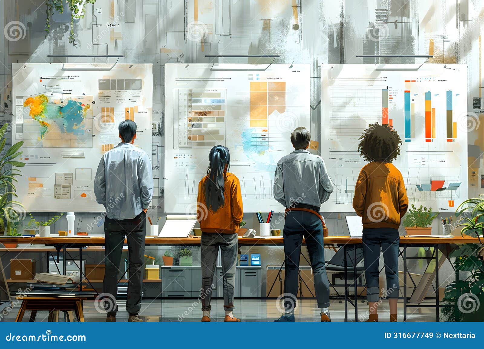 Collaborative Idea Generation in Meeting Room Setting Stock ...