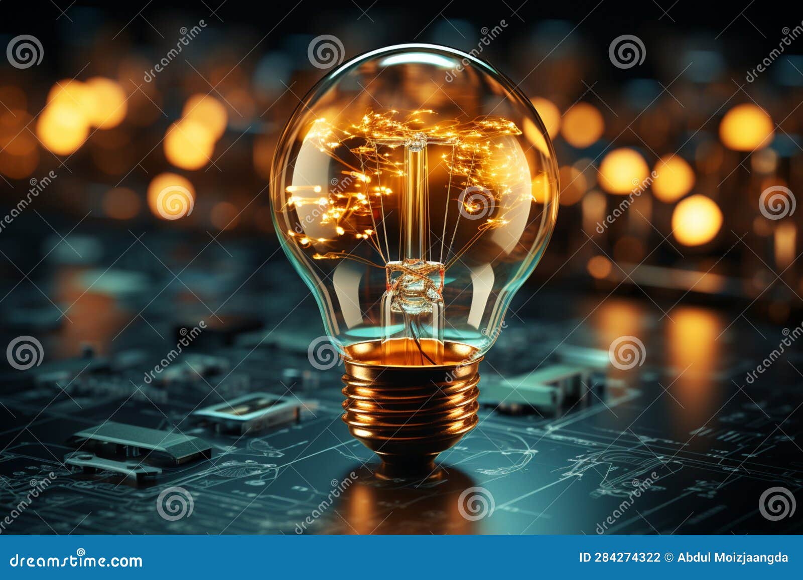 Collaborative Innovation, Light Bulb and Gears Sparking Ingenious Ideas ...