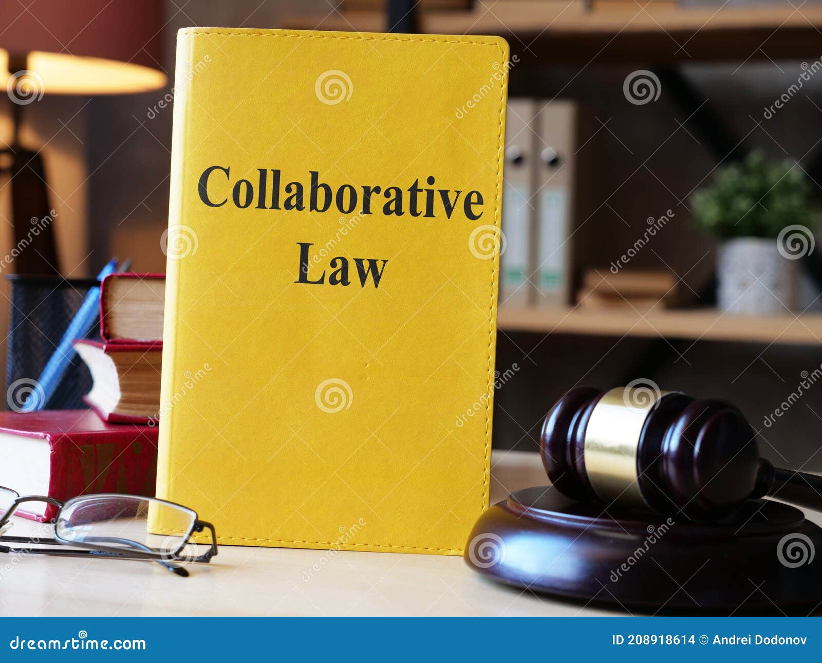 Collaborative Law is Shown on the Conceptual Photo Using the Text Stock ...