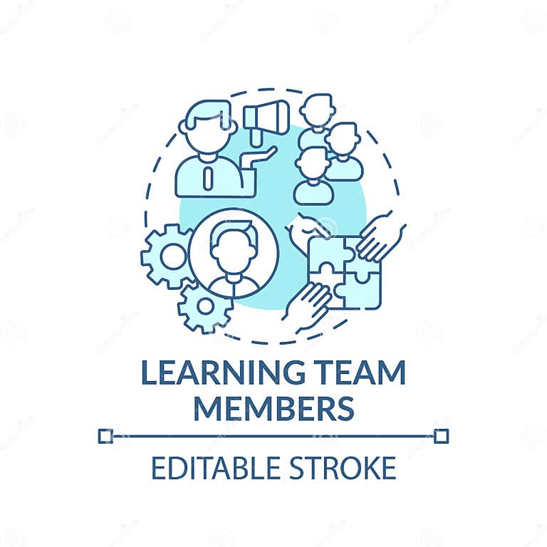 Collaborative Learning Concept Icon Stock Vector - Illustration of ...