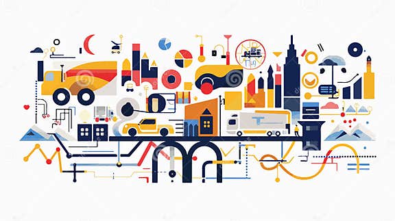 Collaborative Logistics Abstract Concept Vector Stock Illustration ...