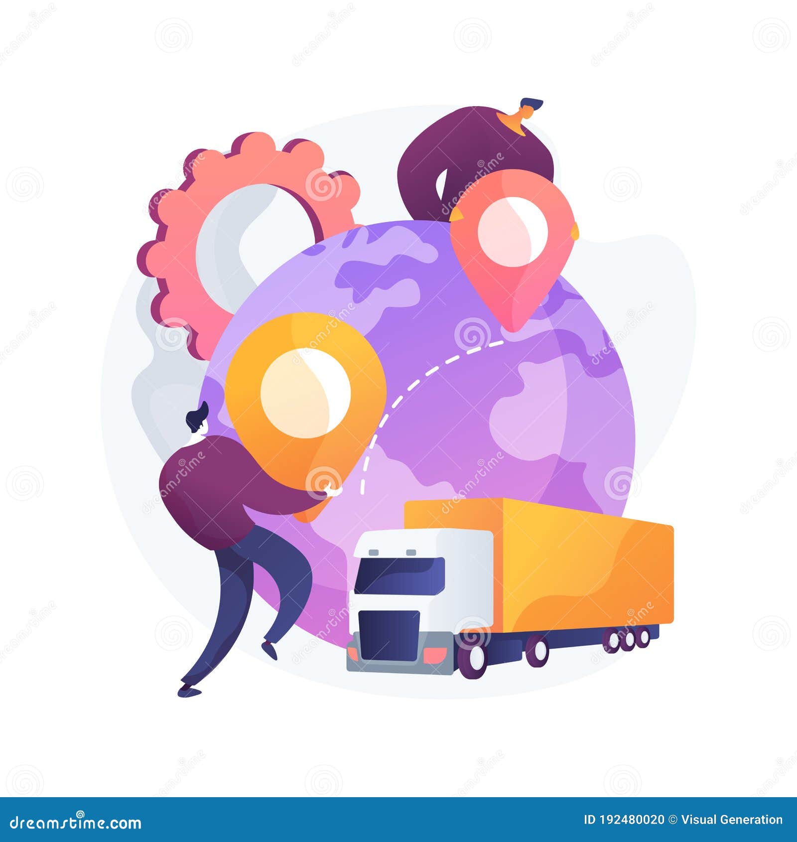 Collaborative Logistics Abstract Concept Vector Illustration. Stock ... Collaborative Logistics Abstract Concept Vector Illustration. Stock ...