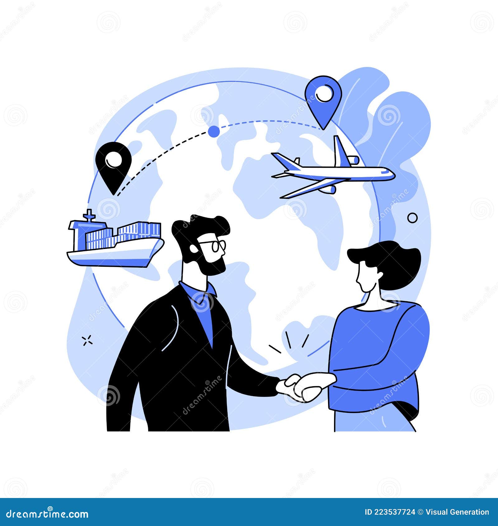 Collaborative Logistics Abstract Concept Vector Illustration. Stock ... Collaborative Logistics Abstract Concept Vector Illustration. Stock ...