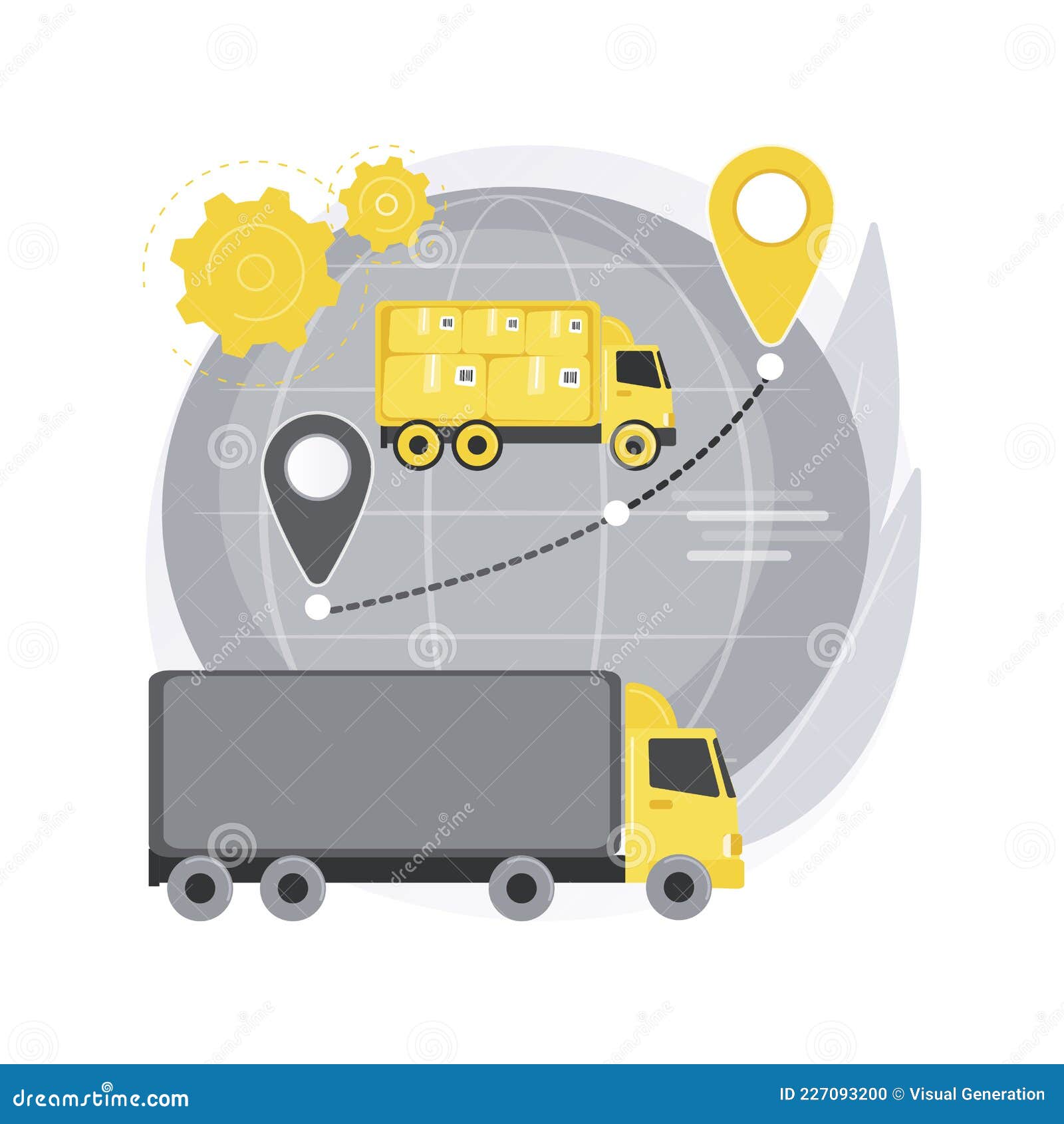 Collaborative Logistics Abstract Concept Vector Illustration. Stock ...