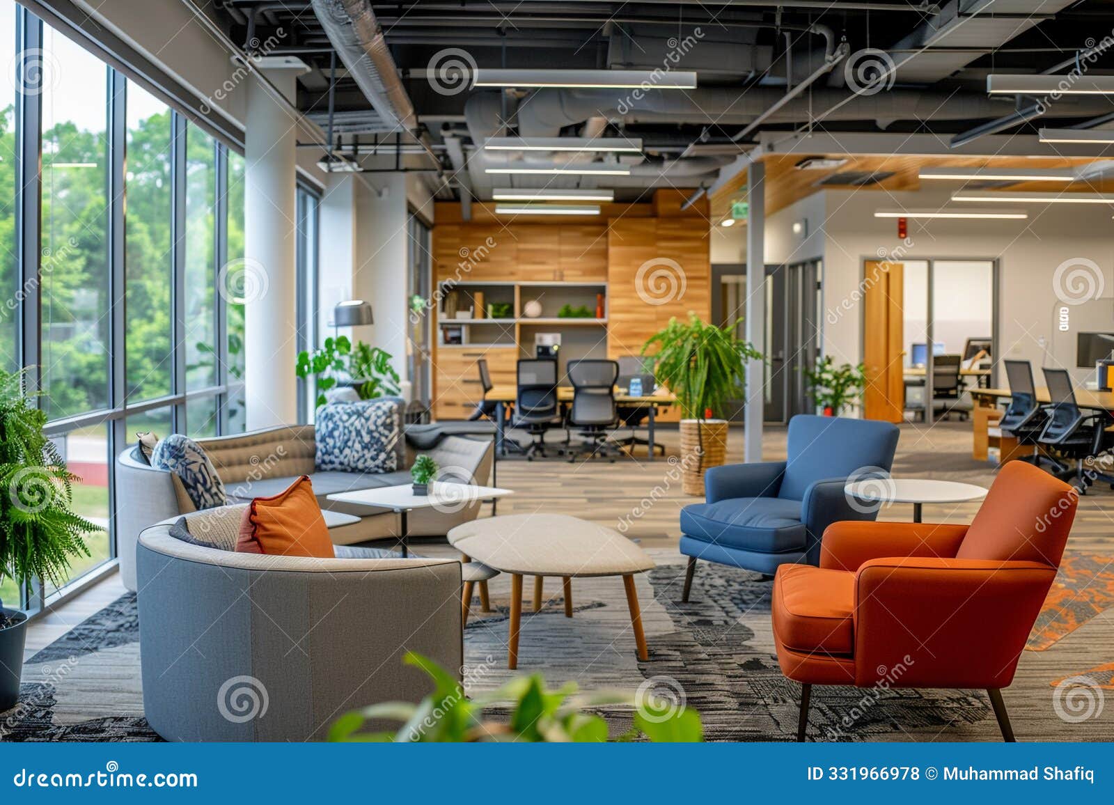 A Collaborative Open Office With Whiteboards And Open Meeting Spaces ...