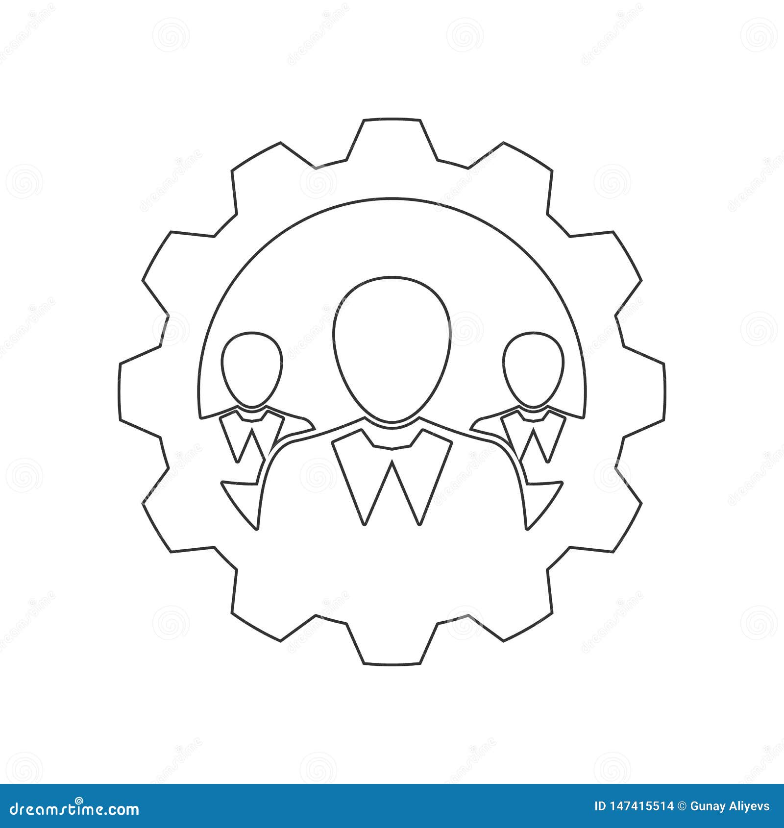 Collaborative People Design Icon. Element of HR for Mobile Concept and ...