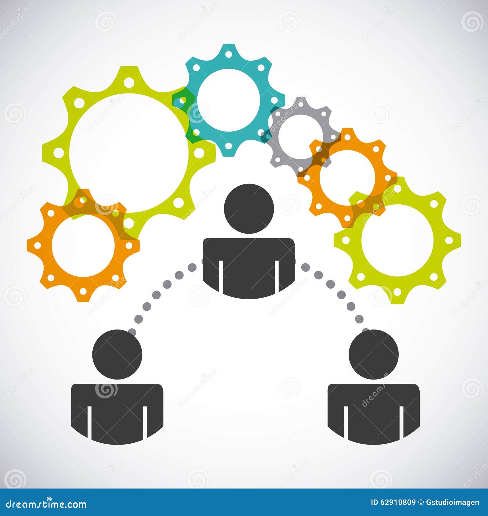 Collaborative People Design Stock Vector - Illustration of machinery ...