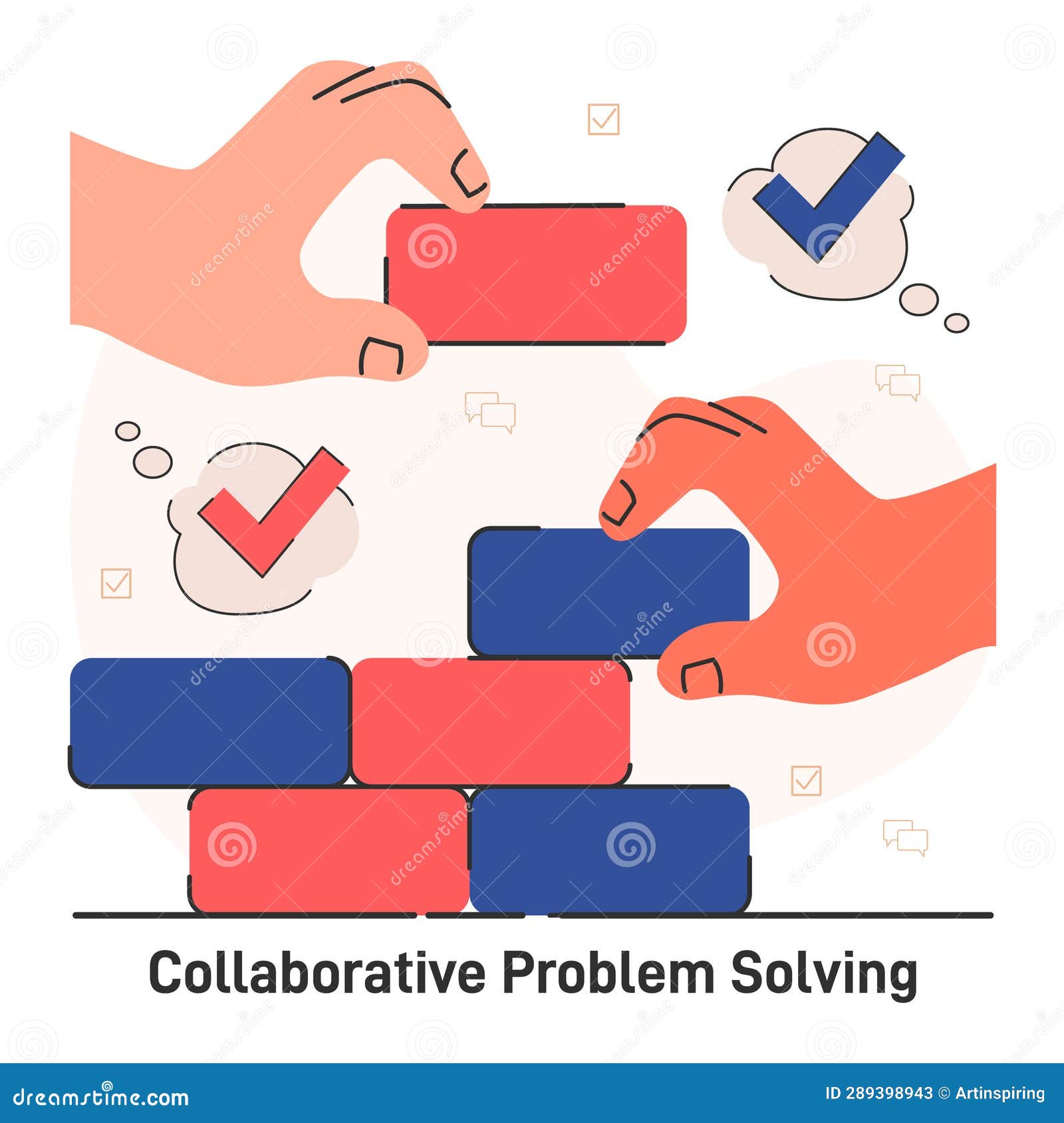 Collaborative Problem Solving Concept Icon Vector Illustration ... Collaborative Problem Solving Concept Icon Vector Illustration ...