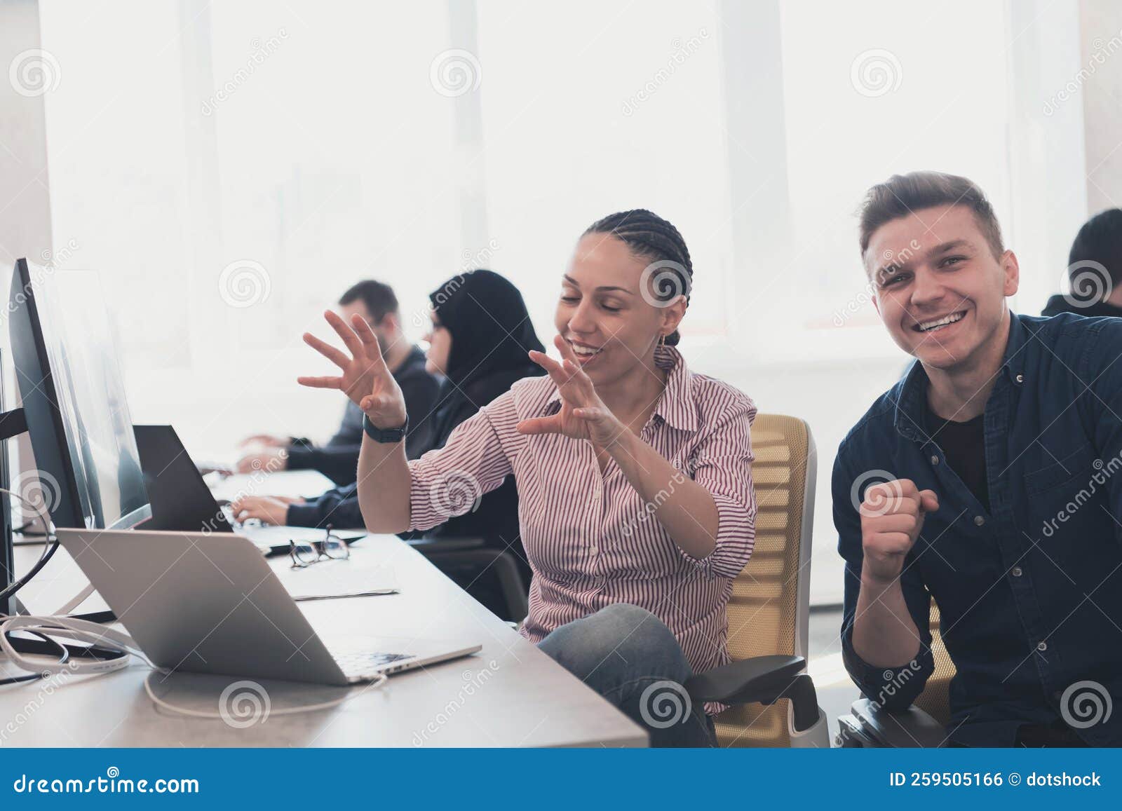 Collaborative Process of Multicultural Skilled Young Business Team ...