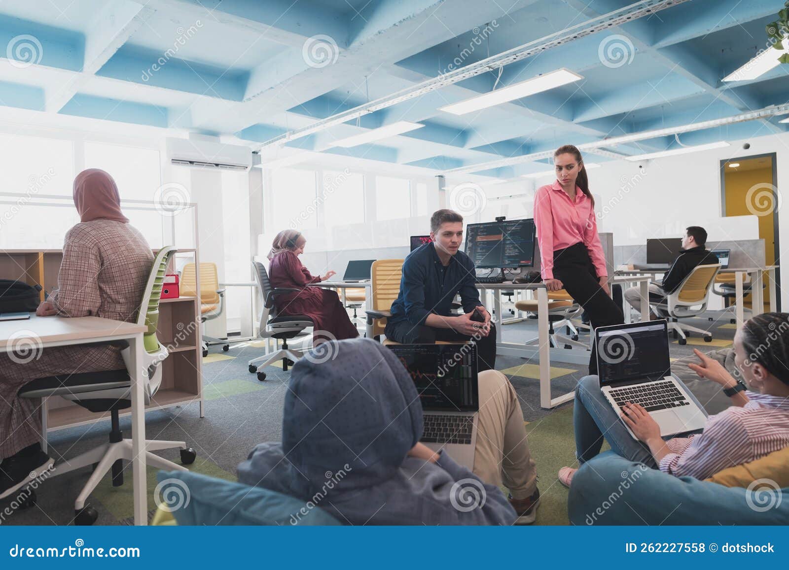 Collaborative Process of Multicultural Skilled Young Business Team ...