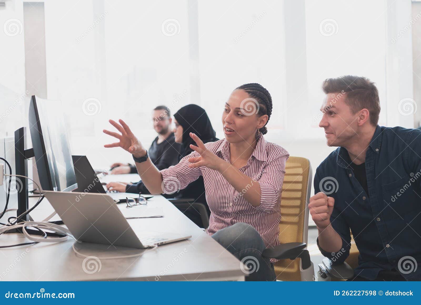 Collaborative Process of Multicultural Skilled Young Business Team ...